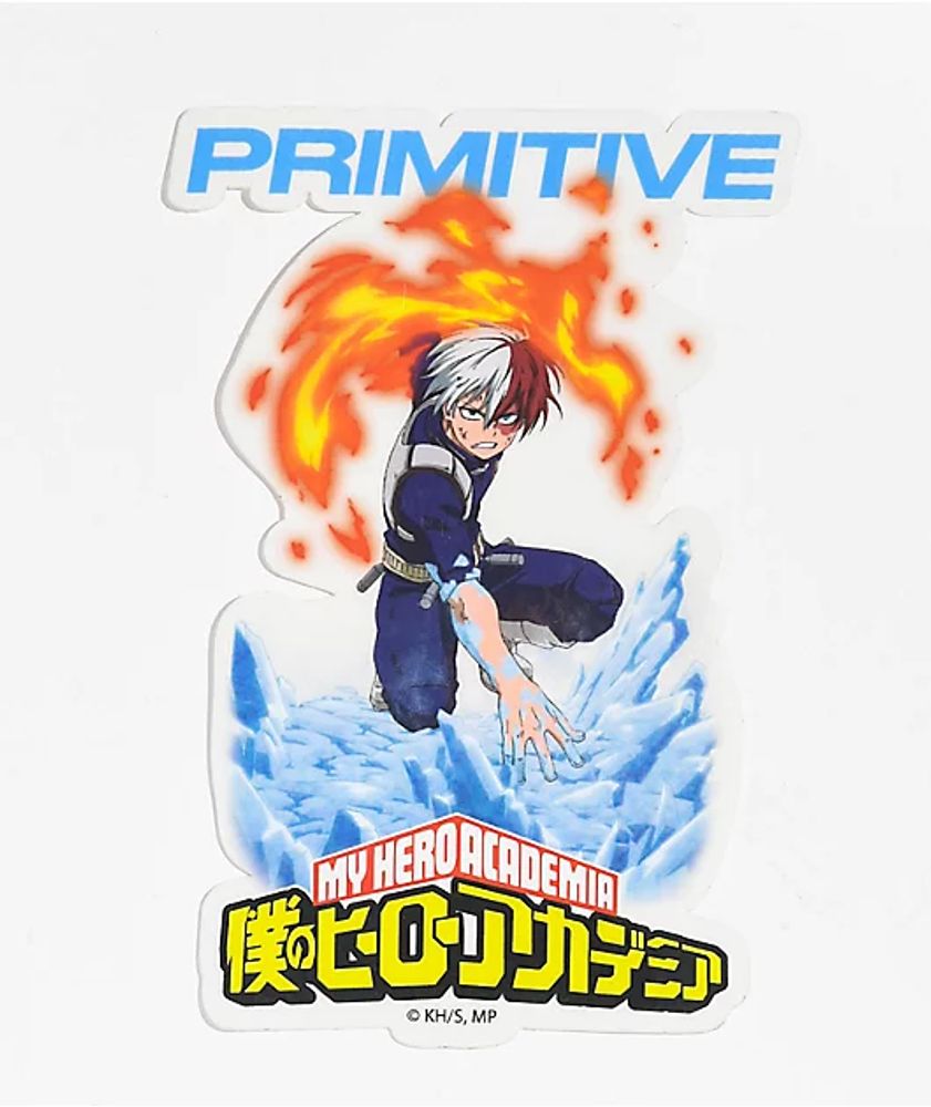 Primitive x My Hero Academia Shoto Todoroki Sticker | Plaza Las Americas