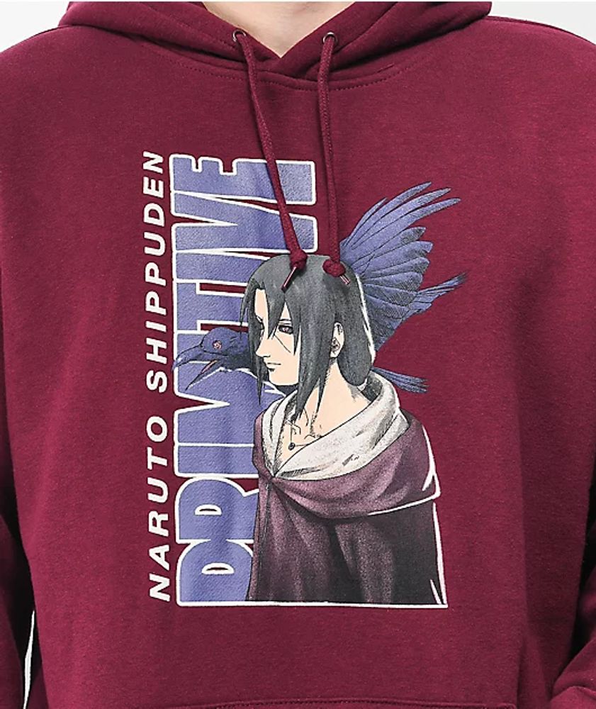 Primitive x Naruto Shippuden Itachi Burgundy Hoodie | Mall of America®