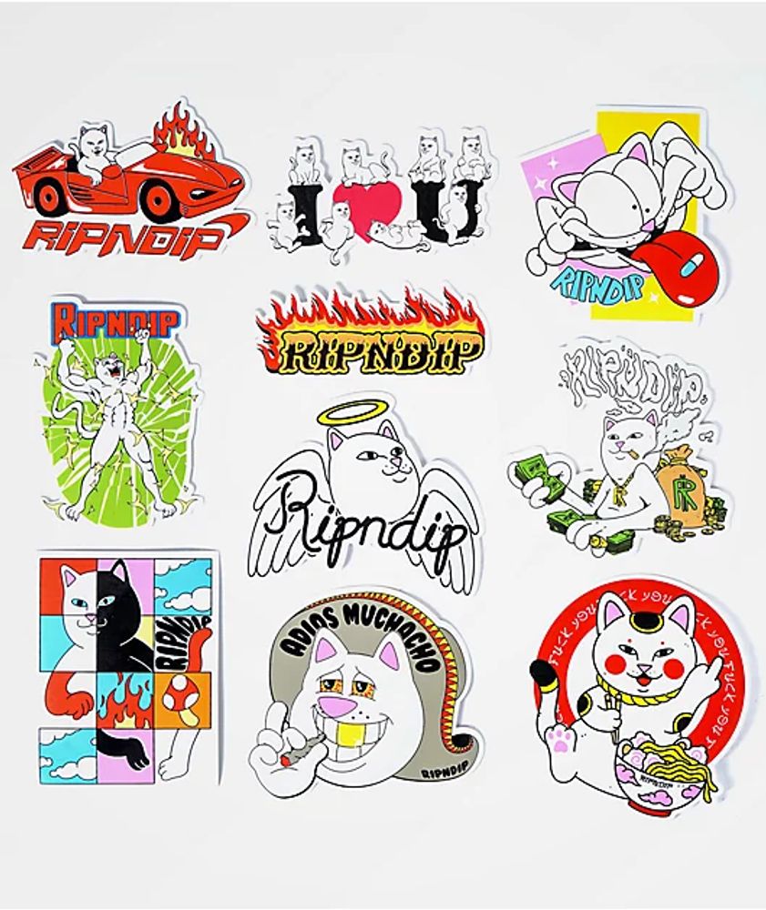 RIPNDIP 3 Assorted Sticker Pack | Shop Midtown