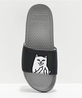 RIPNDIP Lord Nermal Iridescent Grey Slide Sandals | Plaza Las Americas