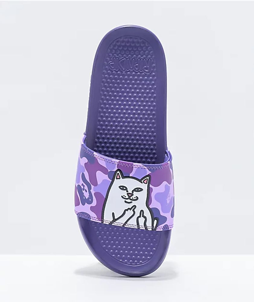 RIPNDIP Lord Nermal Purple Camo Slide Sandals | Mall of America®