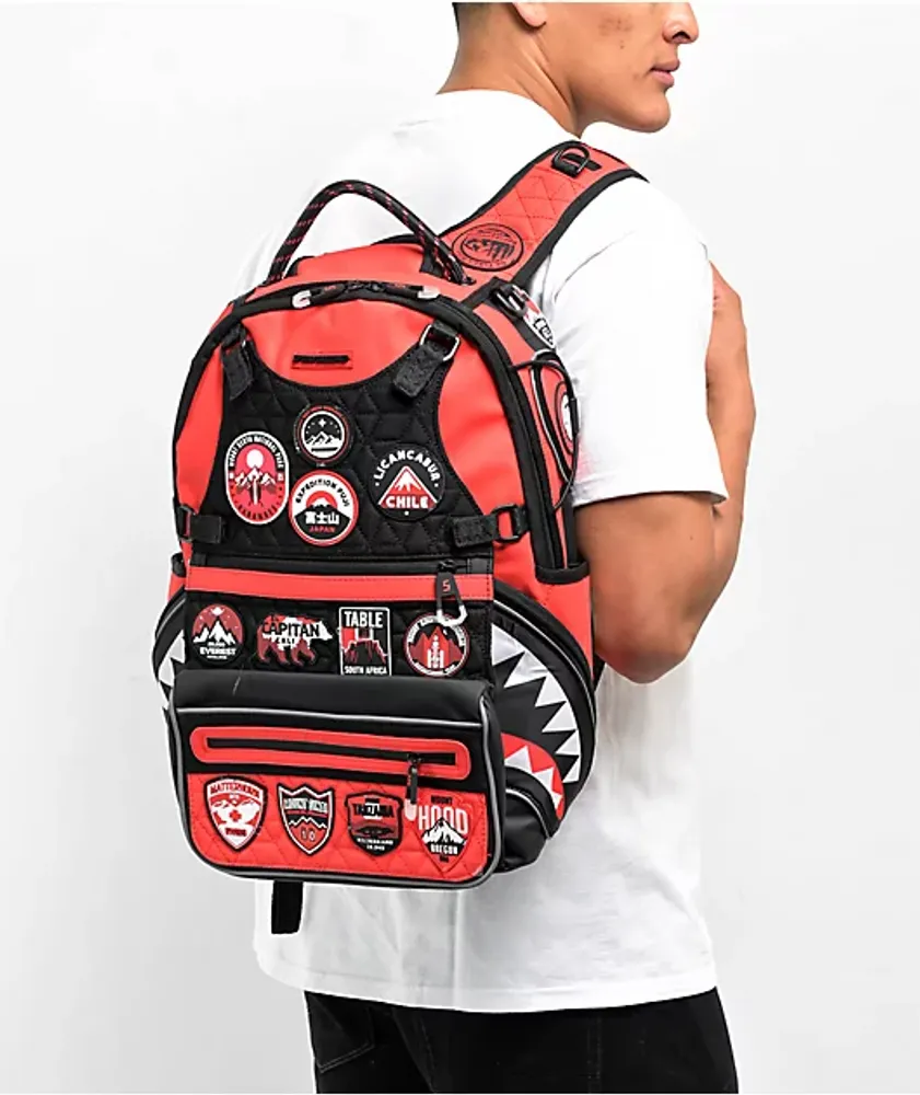 Sprayground Expedition Red & Black Backpack | Mall of America®