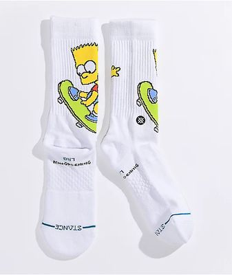 Stance x The Simpsons Bart White Crew Socks | Mall of America®
