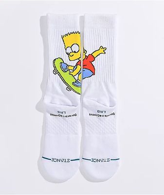 Stance x The Simpsons Bart White Crew Socks | Mall of America®