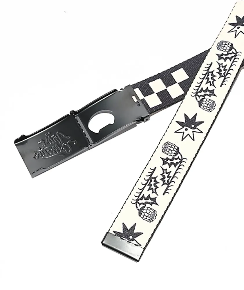 The Artist Collective Tribal Chex Black Reversible Web Belt | Mall of ...