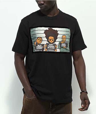 Boondocks The Boondocks Comic Strip Black T-Shirt | Plaza Las Americas