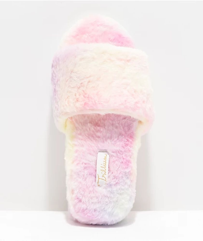 Trillium Tie Dye Furry Slide Sandals | Mall of America®