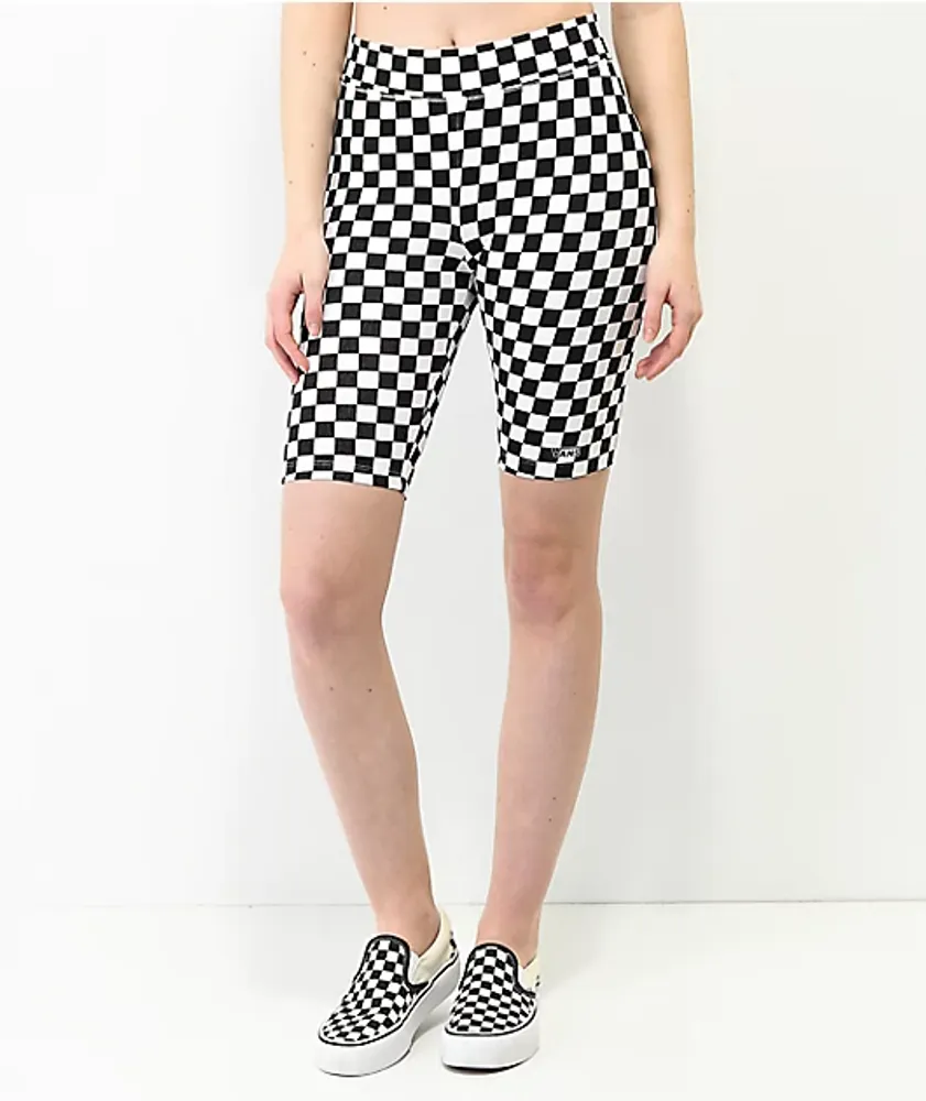 Vans Flying V Black & White Checkered Bike Shorts | Mall of America®