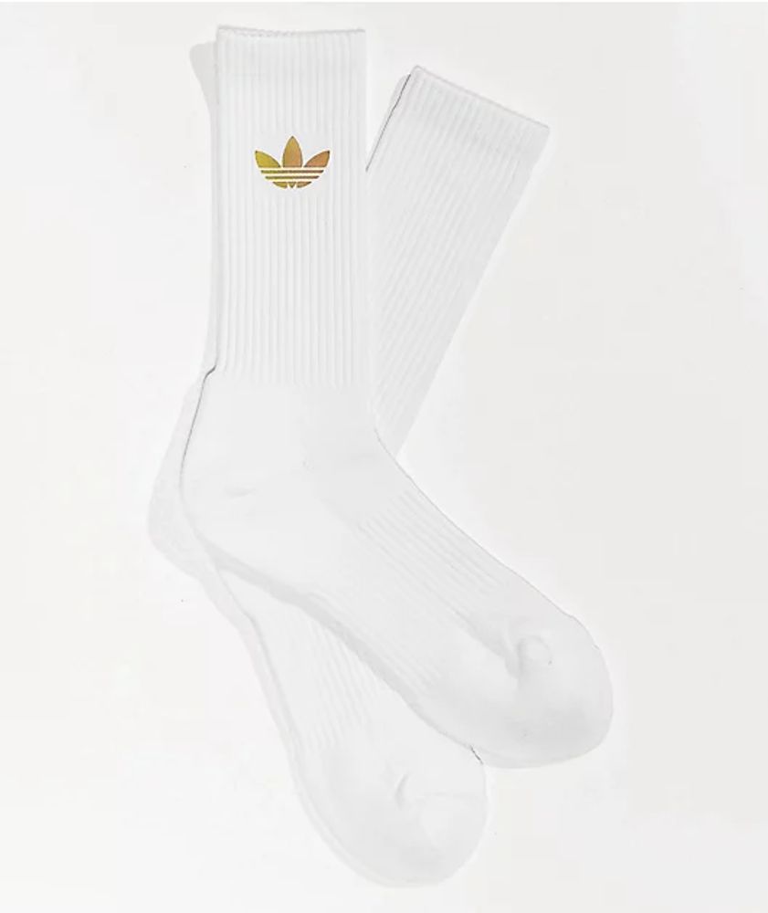 Adidas Color Shift Reflective Logo White Crew Socks | Mall of America®