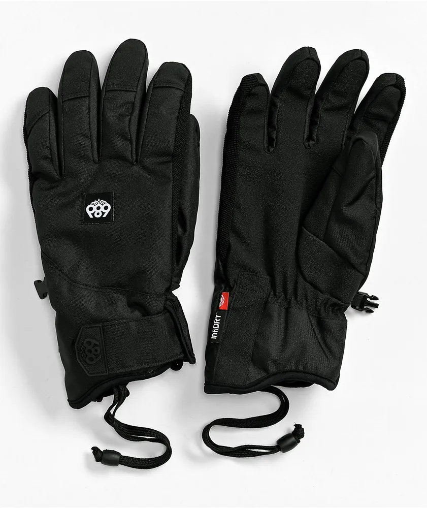 686 Primer Black 10K Snowboard Gloves | Hamilton Place