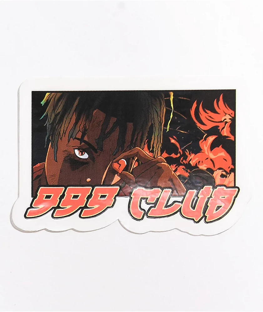 999 Club by Juice WRLD Anime Sticker | CoolSprings Galleria