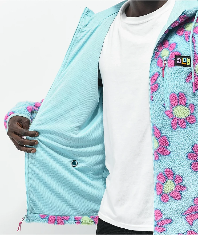 A.LAB A-Lab Dazer Flower Blue Hooded Fleece Zip Jacket | Mall of America®