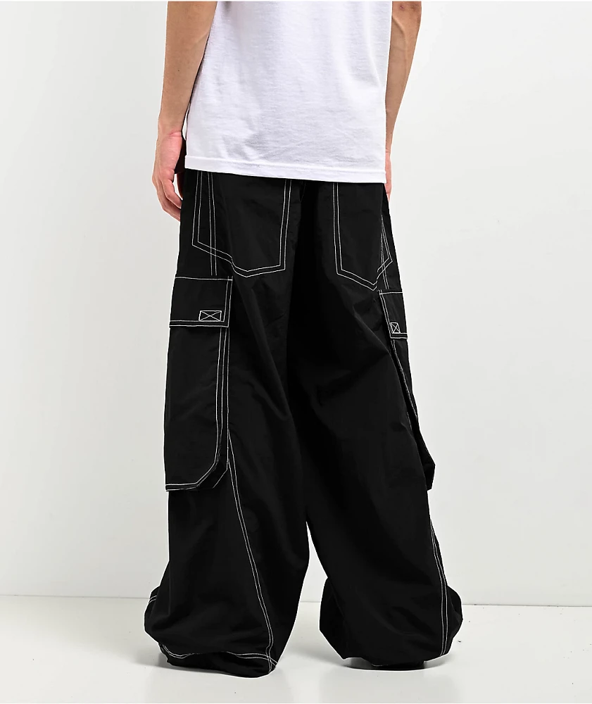 A.LAB Giga Rave Black Cargo Nylon Pants | Mall of America®