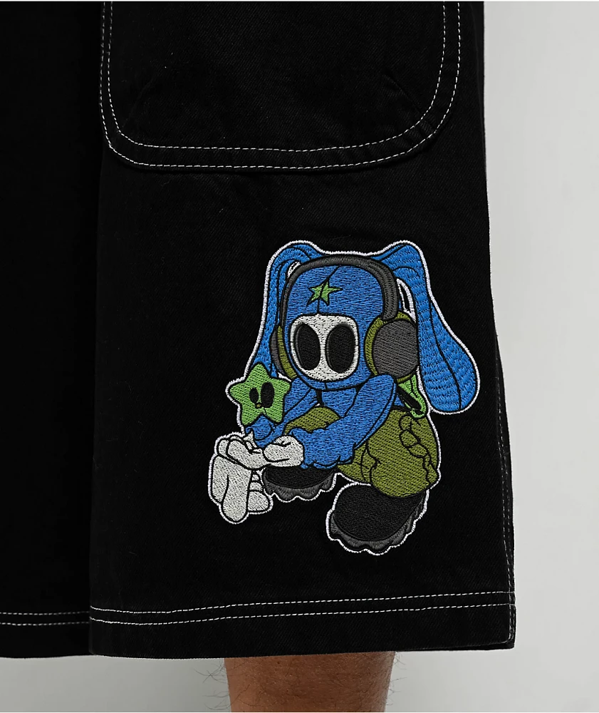 A.LAB Mega Rave Black Denim Shorts | Mall of America®