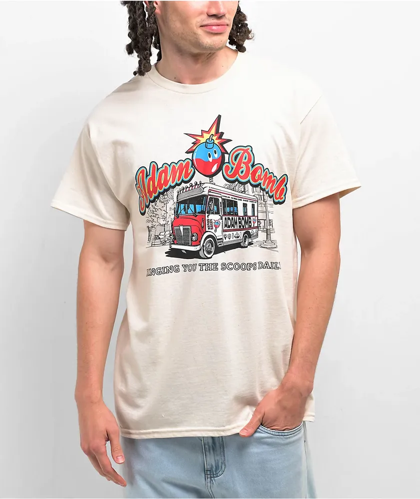 Adam Bomb Daily Scoops Natural T-Shirt | Hamilton Place