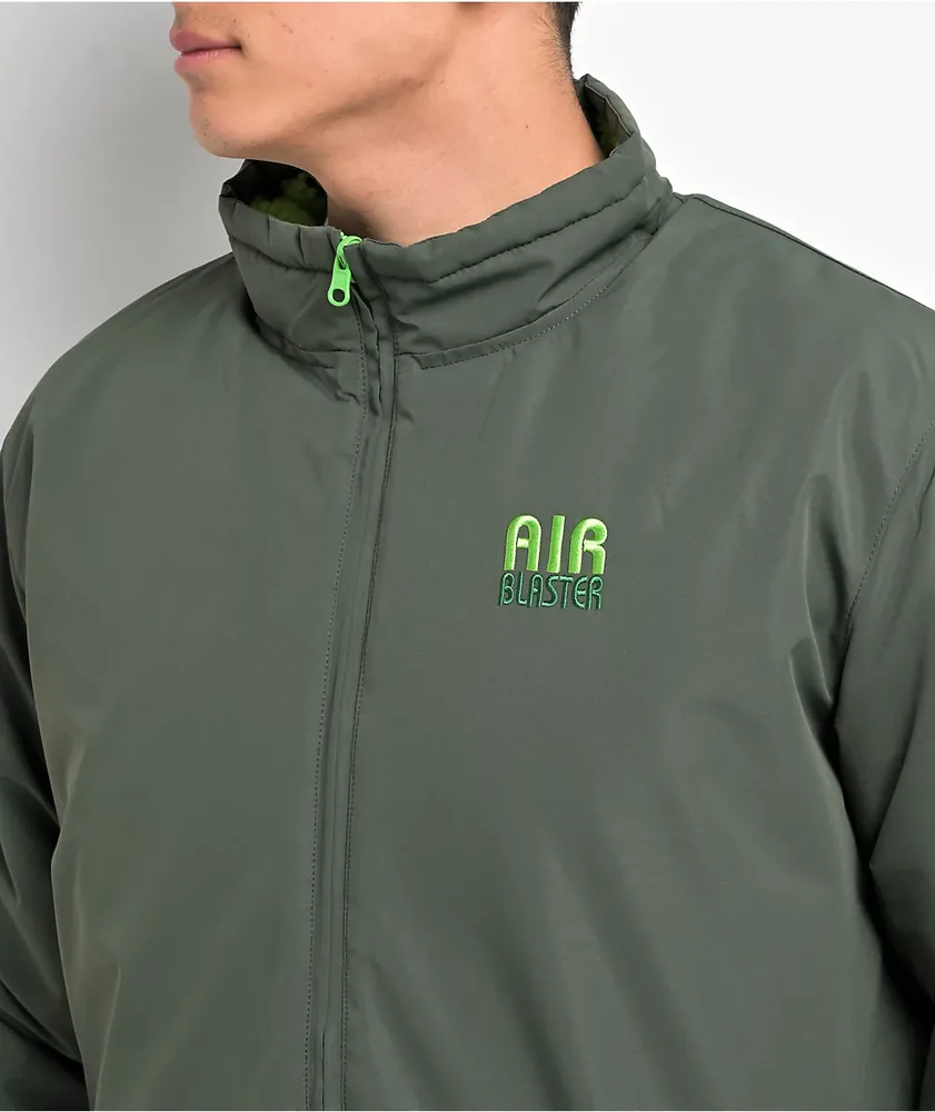 Airblaster Double Puff Green Reversible 5K Snowboard Jacket | Mall of ...