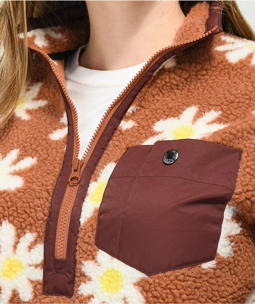 Airblaster Sherpa Rust Daisy Half Zip Fleece Jacket at Mall of America® in Bloomington, MN