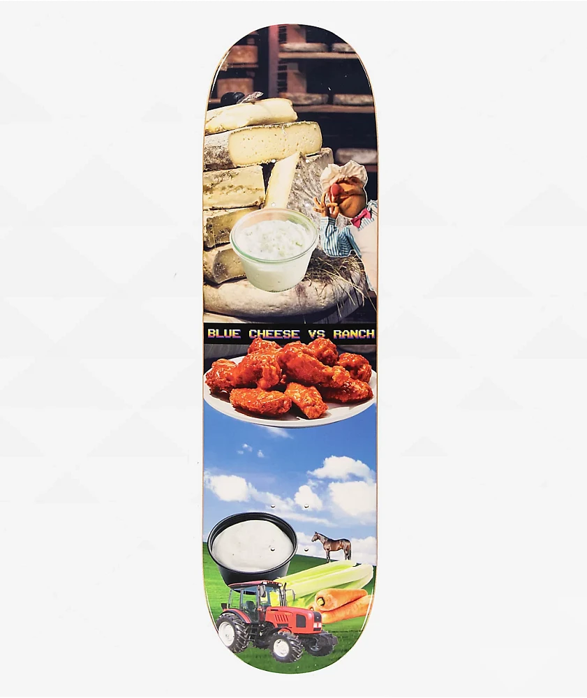 Alltimers Blue Cheese Vs. Ranch 8.25" Skateboard Deck | Hamilton Place