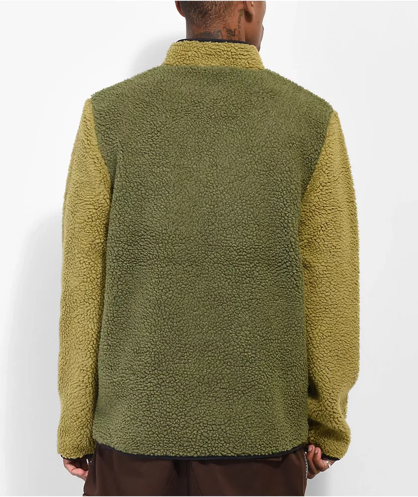 American Stitch Sherpa Zip Olive Tech Fleece Jacket at Mall of America ...