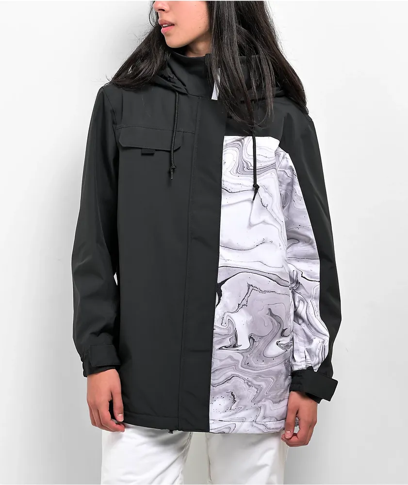 Aperture Lexi Black & Marble 10K Snowboard Jacket 2024 | Hamilton Place