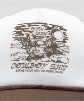 The Artist Collective Artist Collective Cowboy Shit Brown Trucker Hat ...