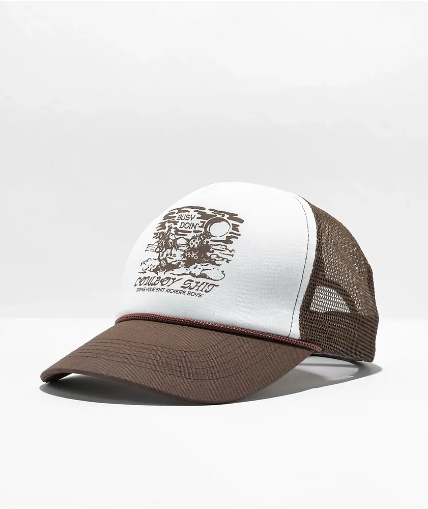 The Artist Collective Artist Collective Cowboy Shit Brown Trucker Hat ...