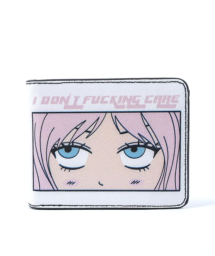 The Artist Collective Artist Collective Don't Care White Bifold Wallet ...