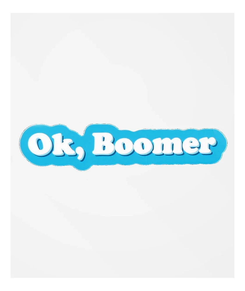 The Artist Collective Artist Collective Ok Boomer Bubble Blue Sticker ...