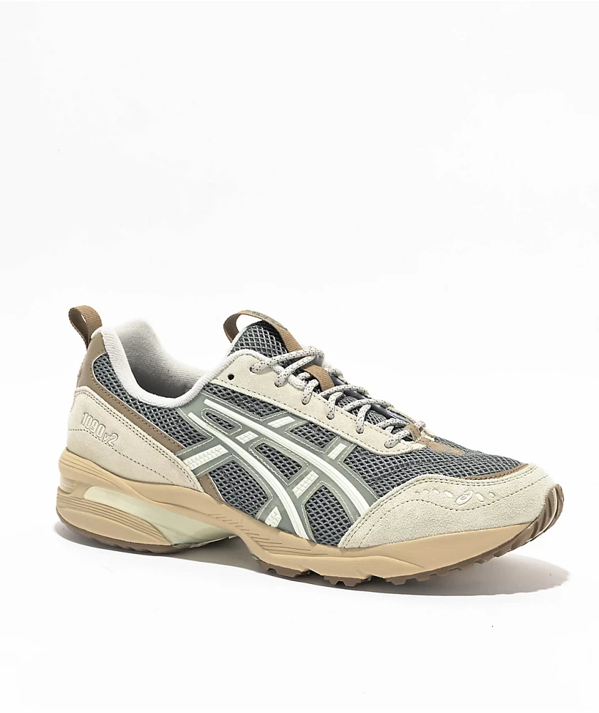 Asics Gel-1090 V2 Dark Pewter & White Sage Shoes | Hamilton Place
