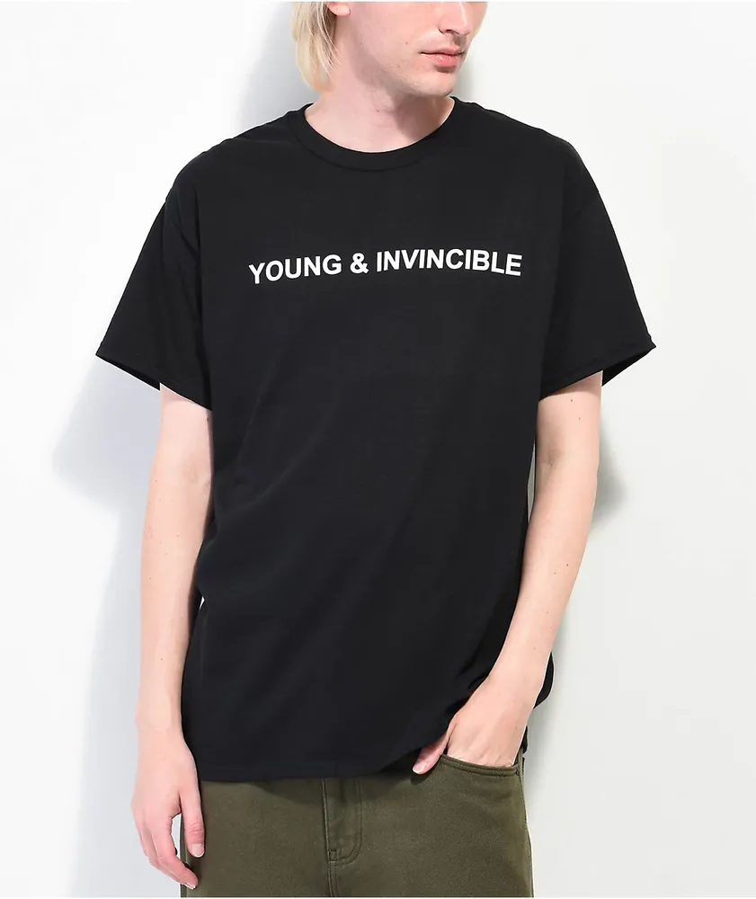 Benitez by Baylen Levine Young & Invincible Black T-Shirt | Hamilton Place