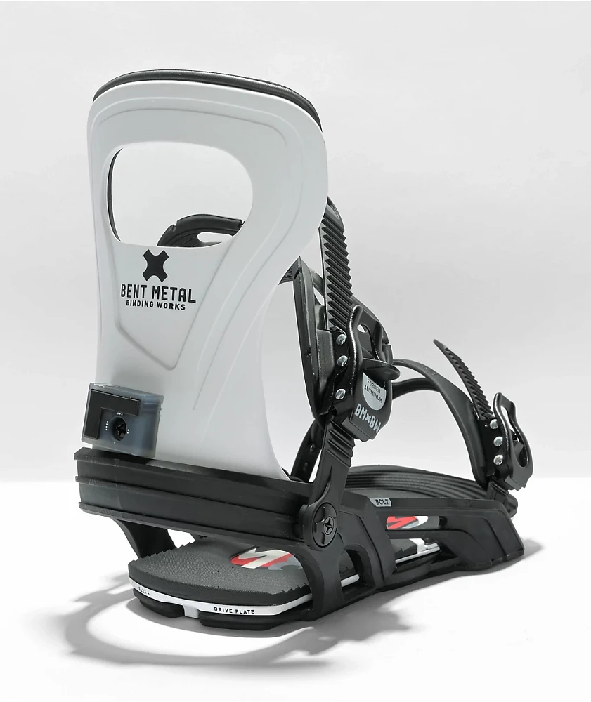 Bent Metal Bolt White Snowboard Bindings | Liberty Center