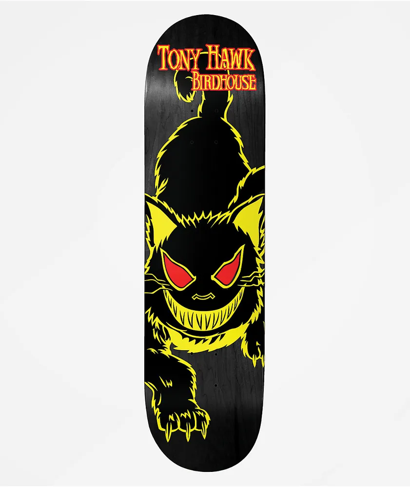 Birdhouse Hawk Evil Cat 8.0" Yellow Skateboard Deck | Hamilton Place