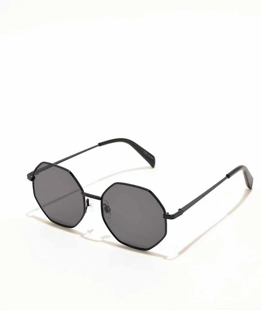 Blue Gem Sunglasses Black Geometric Sunglasses Hamilton Place