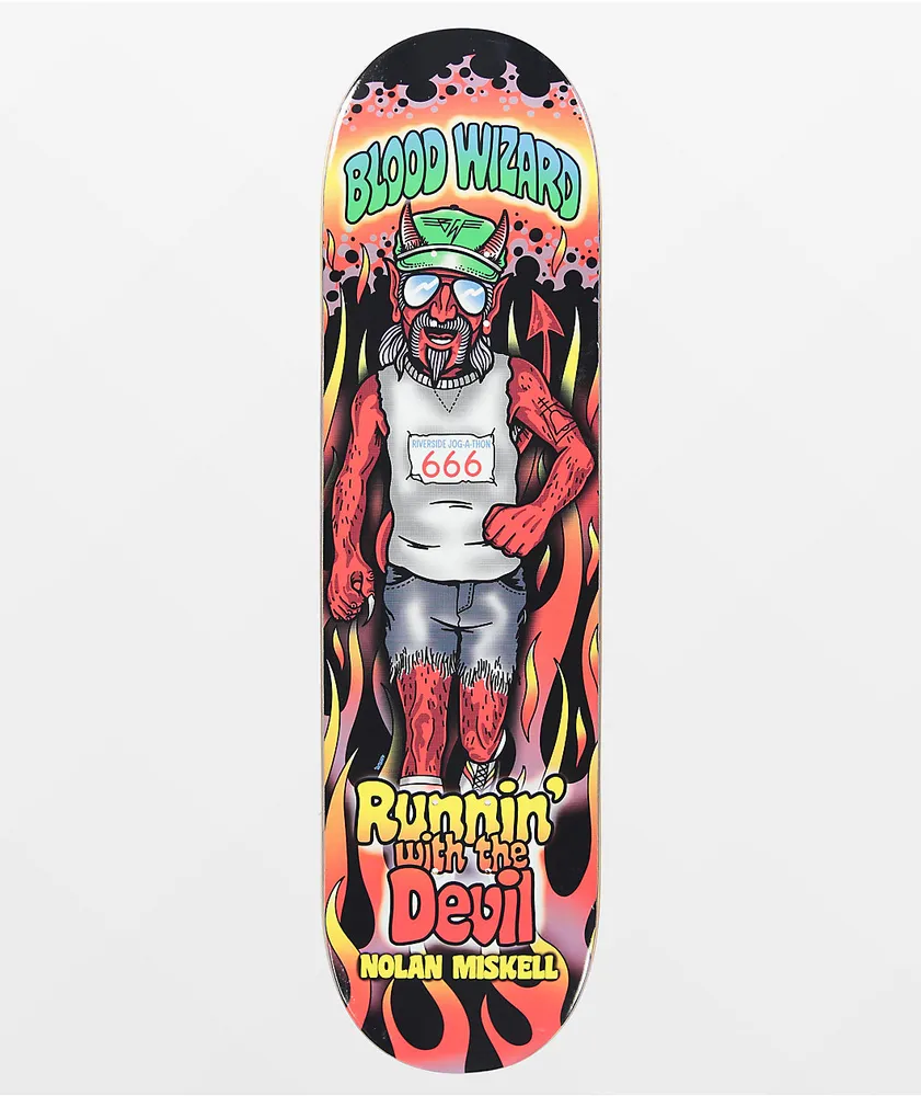 Blood Wizard Miskell Runnin With The Devil 8.6" Skateboard Deck ...