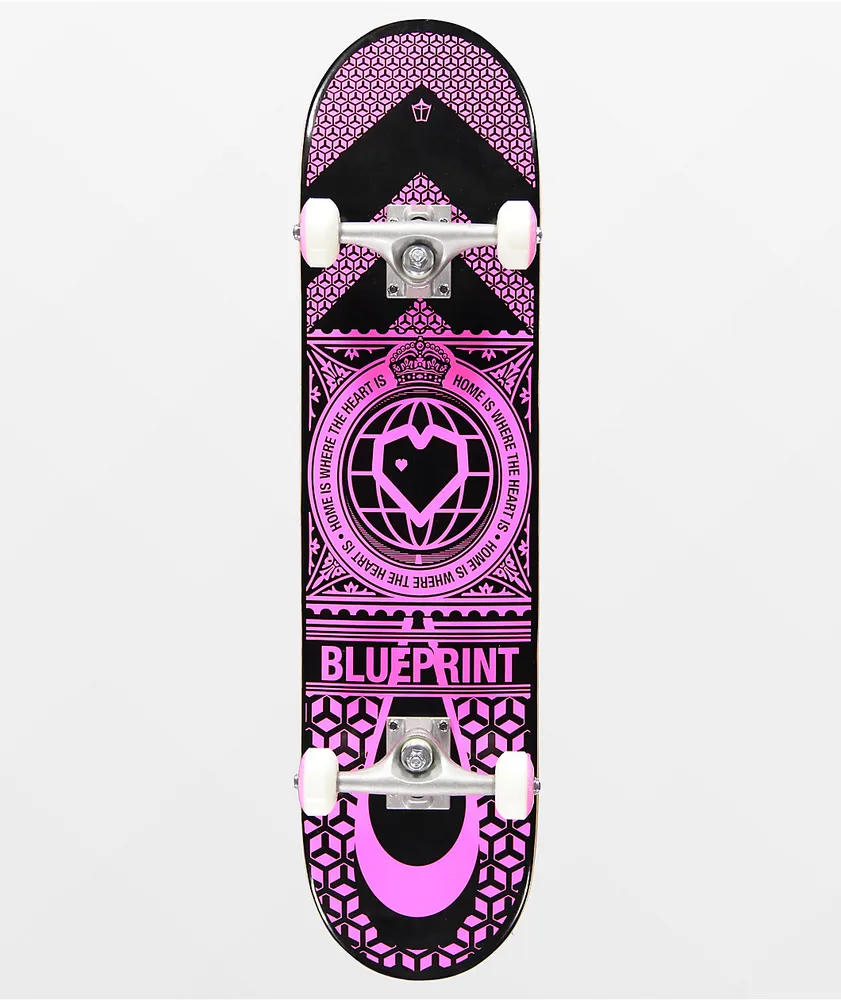 Blueprint Home Heart 7.75" Skateboard Complete | CoolSprings Galleria