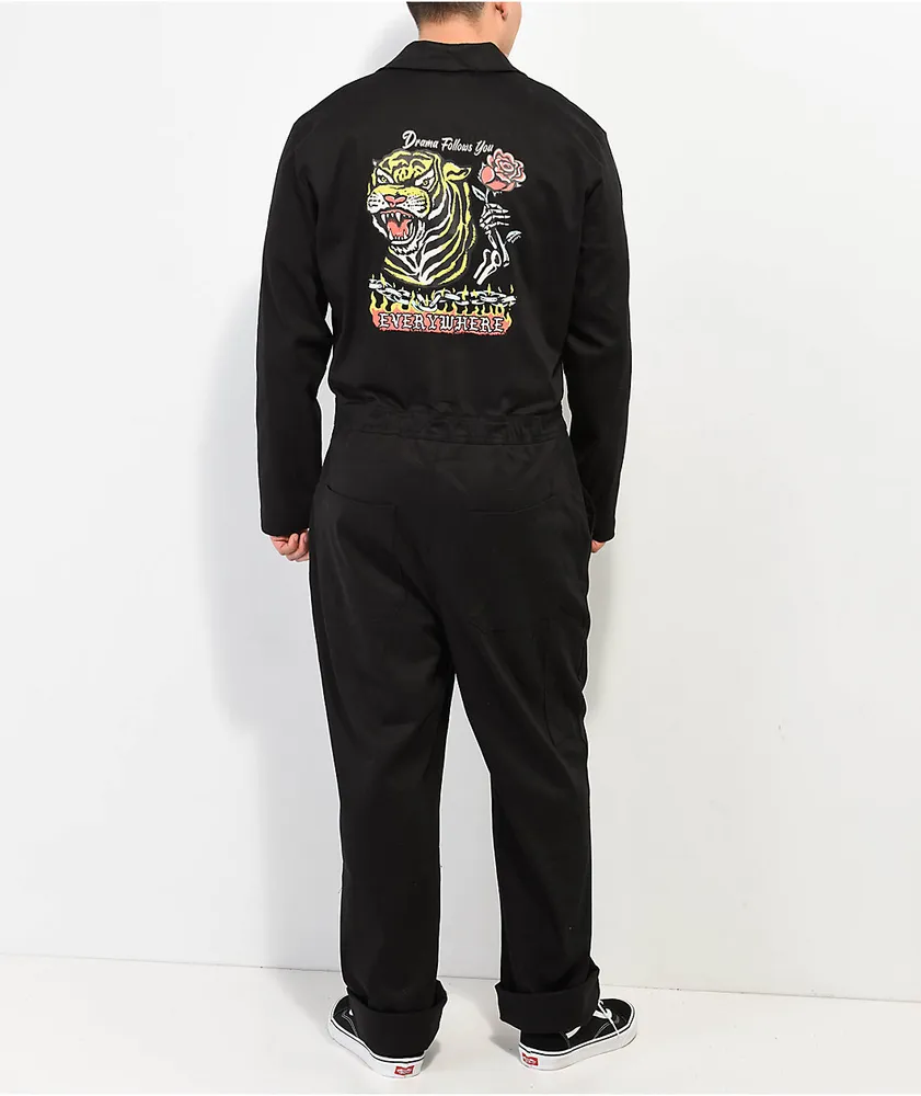 Boss Dog Drama Black Coveralls | Hamilton Place