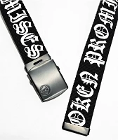 Broken Promises Enemy Black Web Belt | Hamilton Place
