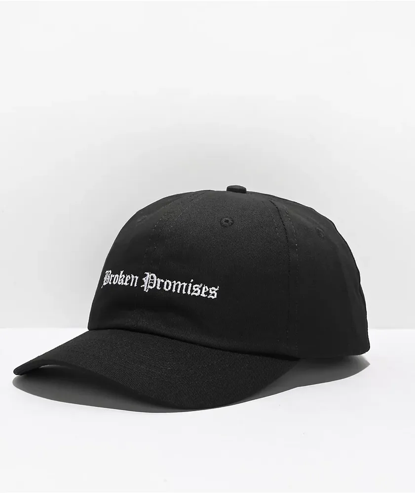 Broken Promises Slogan Black Strapback Hat at Hamilton Place in ...