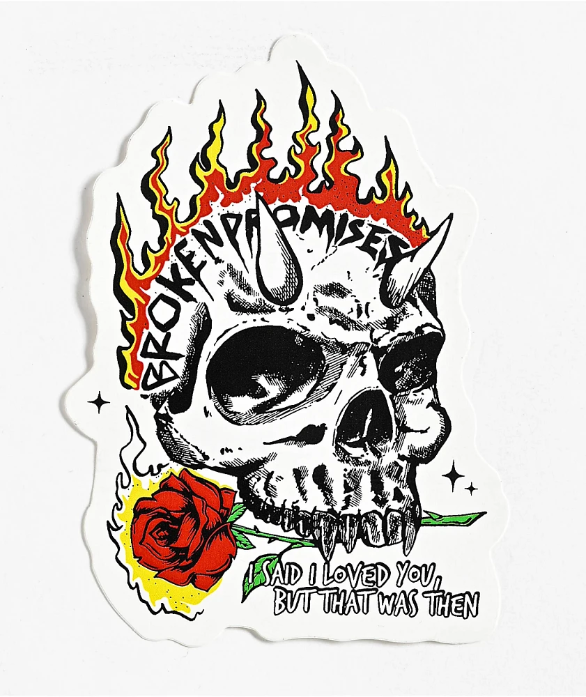 Broken Promises That Was Then Sticker | Hamilton Place