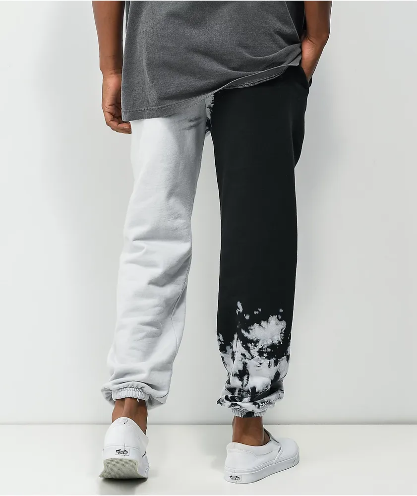 Broken Promises x Santa Cruz Slither Black & White Tie Dye Sweatpants ...