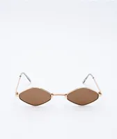 Eyeking Brown & Gold Micro Diamond Sunglasses | Hamilton Place