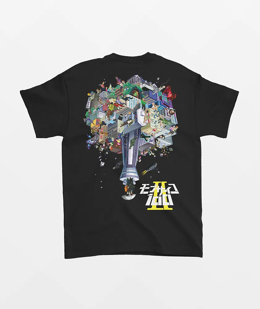 Crunchyroll CR Loves by Crunchyroll x Mob Psycho 100 Black T-Shirt at ...