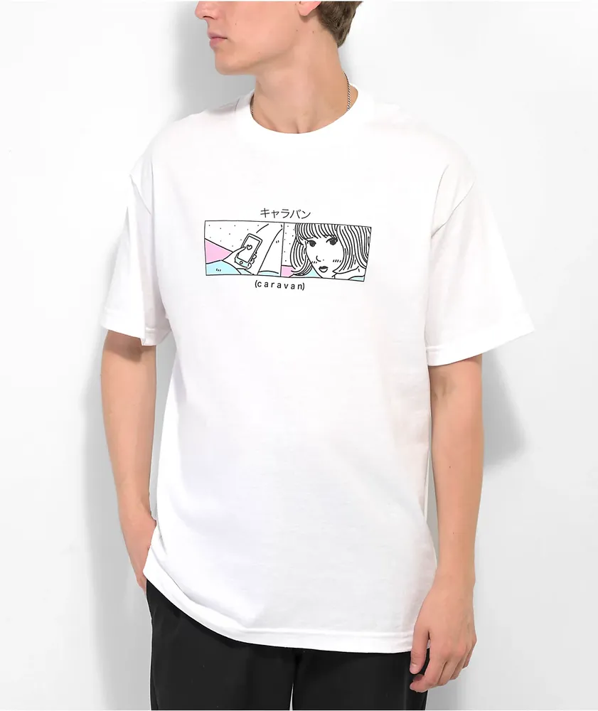 Caravan Kawaii White T-Shirt | Hamilton Place