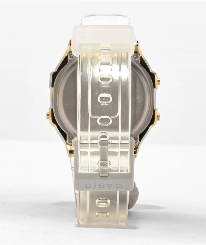 Casio A168XESG-9A Gold & Transparent Digital Watch | Mall of America®