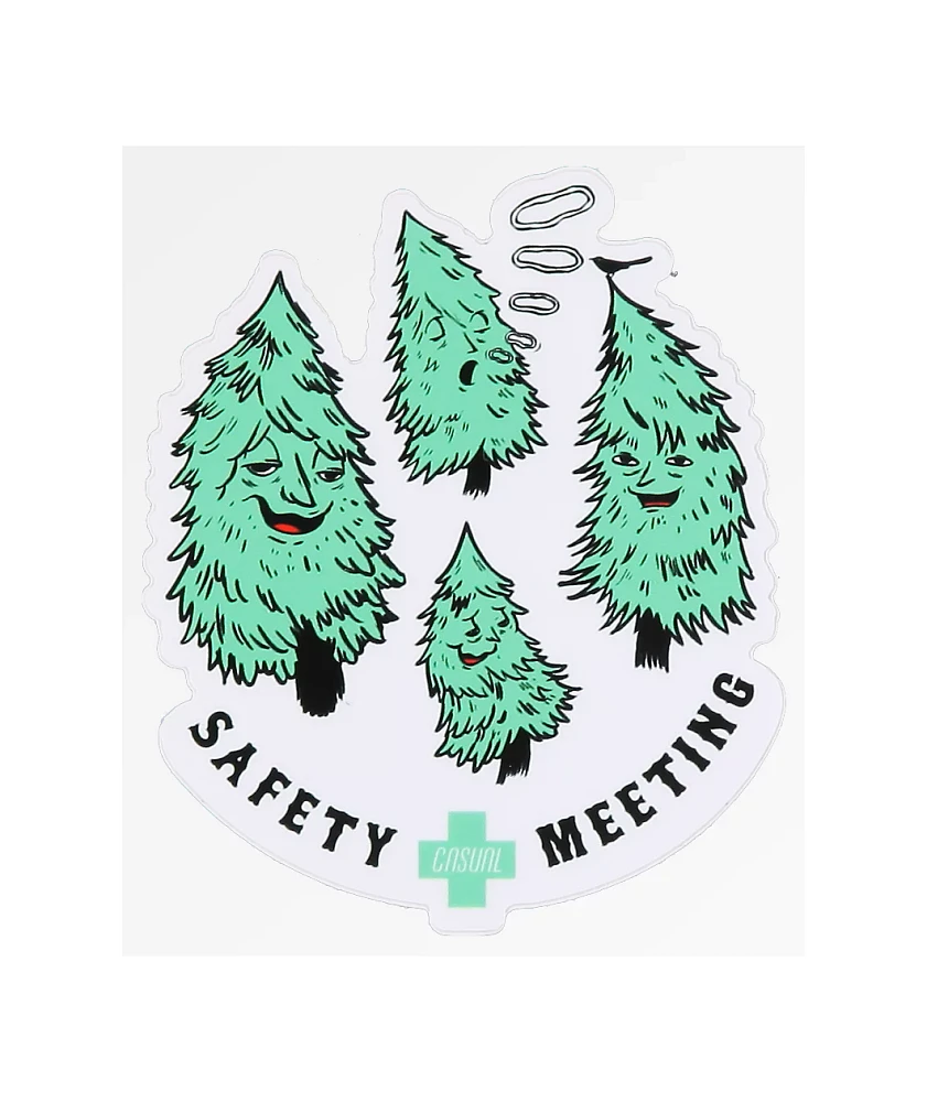Casual Industrees Safety Meeting Sticker | Liberty Center