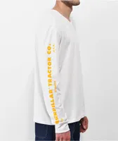 Caterpillar Engine White Long Sleeve T-Shirt | Hamilton Place