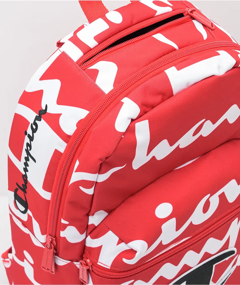 Champion Red Supercize All Over Print Backpack | Mall of America®