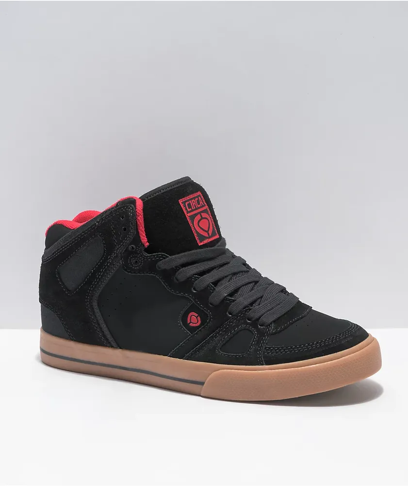 Circa Lopez 99 Mid Black & Gum Skate Shoes | Hamilton Place