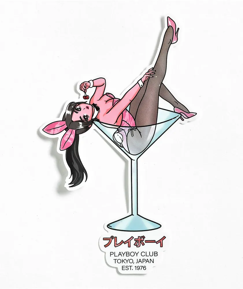 Color Bars x Playboy Martini Sticker | Hamilton Place