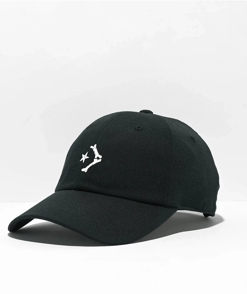 Converse CONS Bones Black Strapback Hat | CoolSprings Galleria